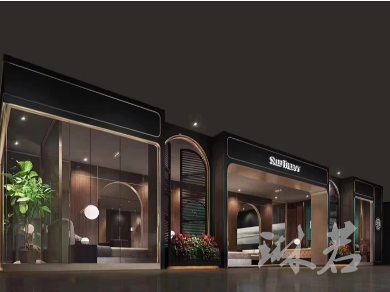 家具展厅鸟瞰门头效果图_琳若0820-站酷ZCOOL