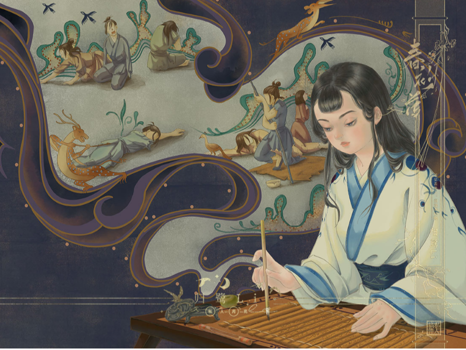 《上书救父》系列插画_归鹭Li-站酷ZCOOL