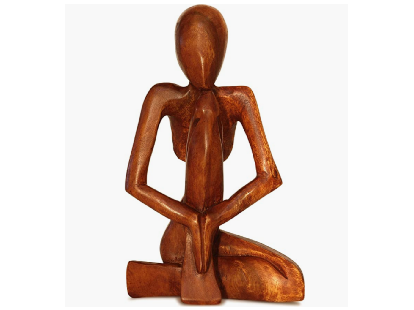 抽象雕塑木制手工制作艺术 - 祈祷人_Linzhihe-站酷ZCOOL