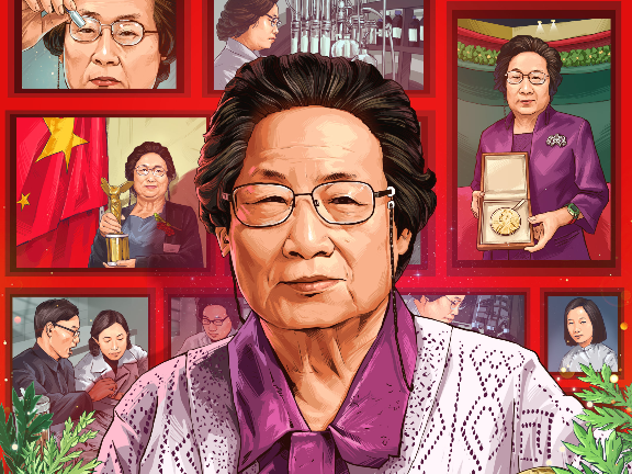 原创《了不起的国人》插画系列|屠呦呦 了不起的国人 站酷zcool