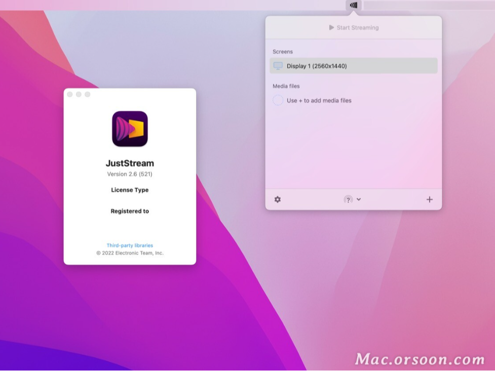 Mac镜像投屏神器：JustStream Pro for Mac_角落里的艺术家H-站酷ZCOOL