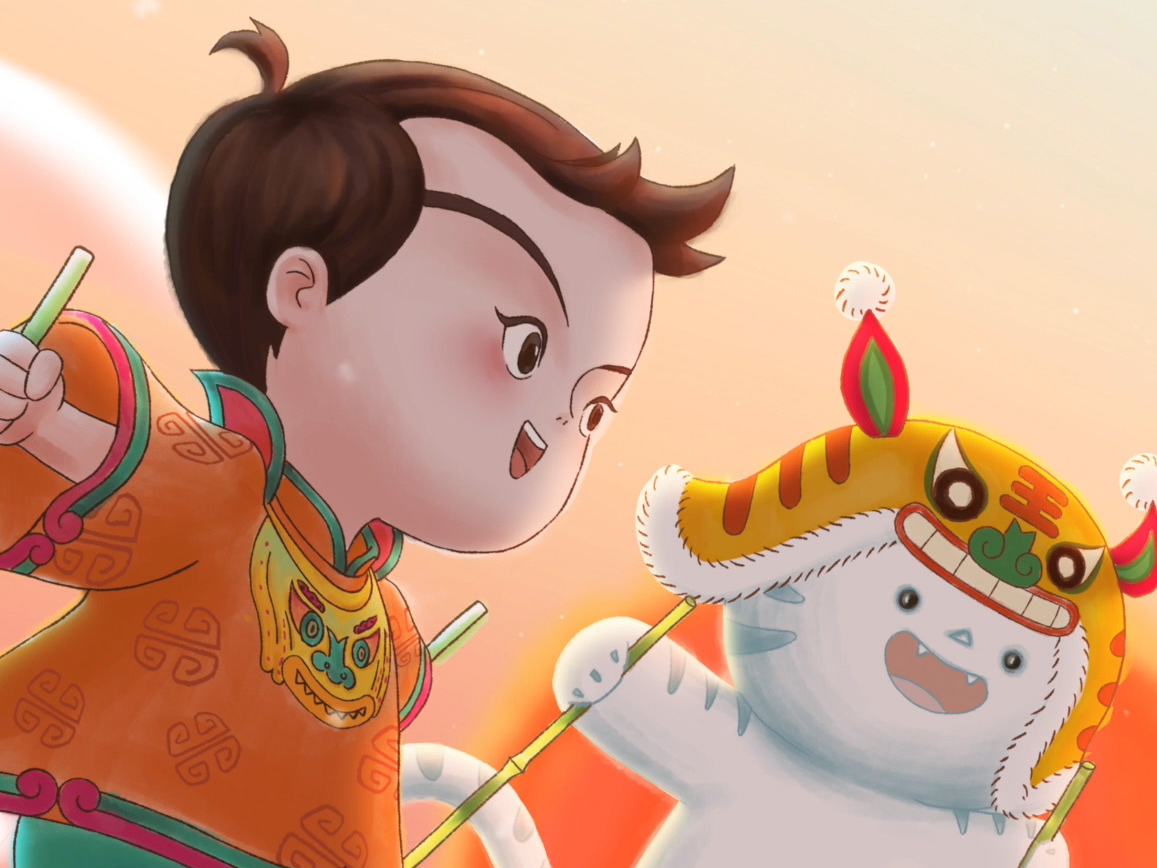 《CCTV龙腾虎跃中国年》手绘动画_王聪明wcm-站酷ZCOOL