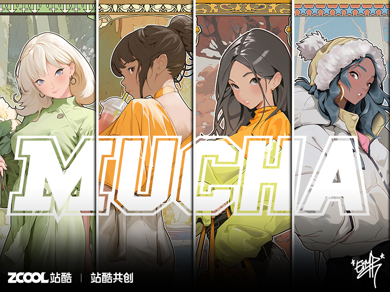 #世界名画#《四季》_凸头子-站酷ZCOOL