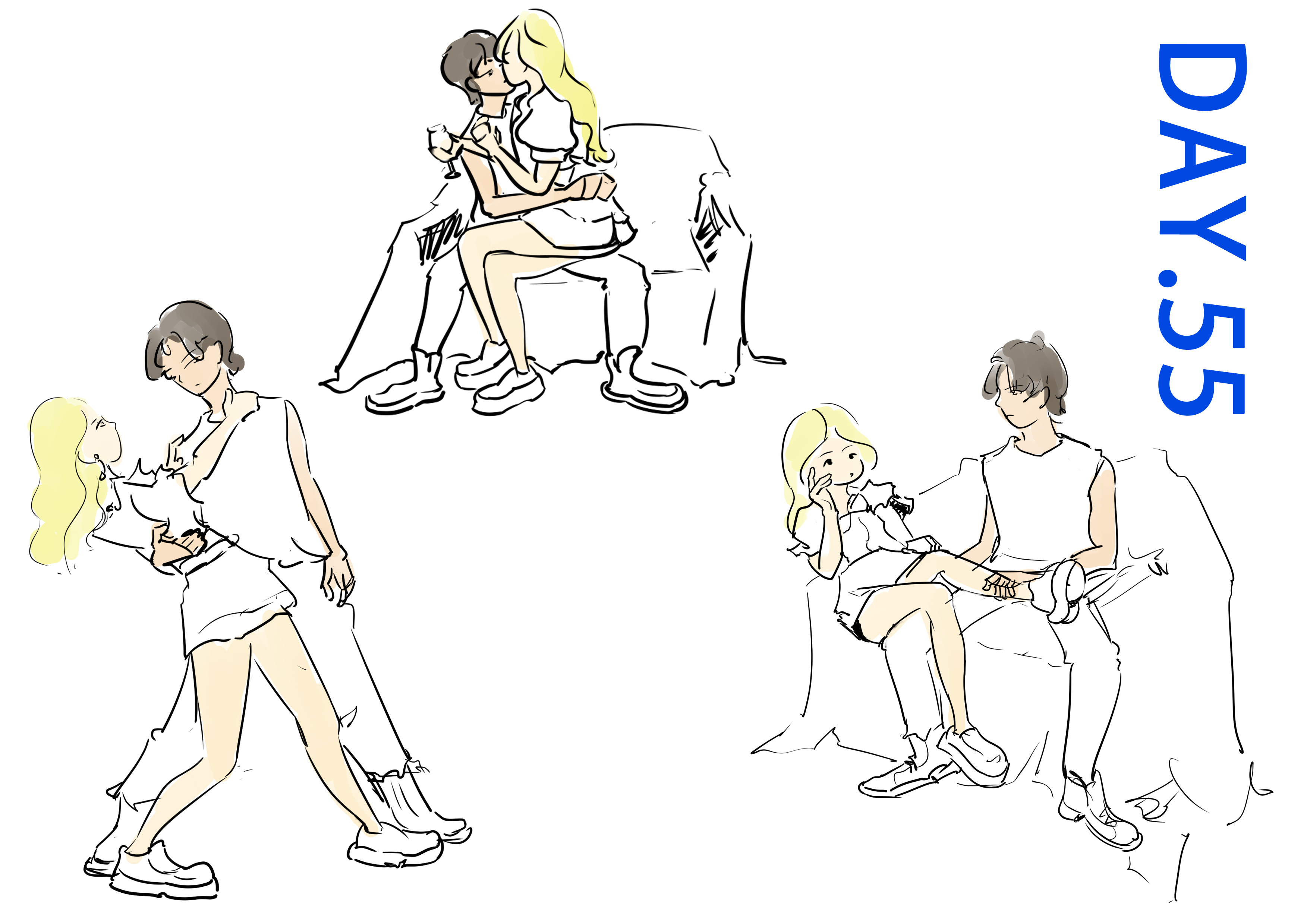 #速写60天挑战赛# @速写班长 day55_努力的Toffee-站酷ZCOOL