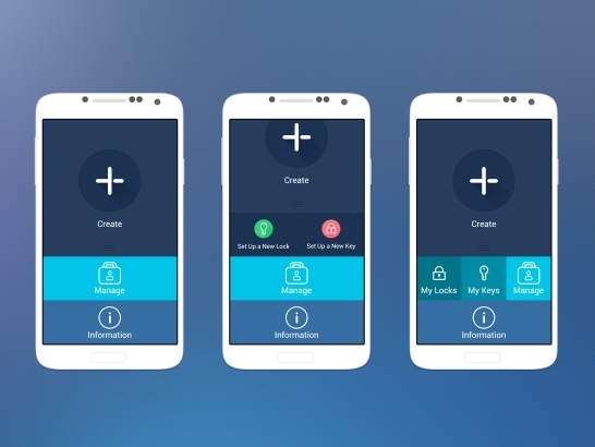 一款智能钥匙系统界面_Daisy_Guo-站酷ZCOOL