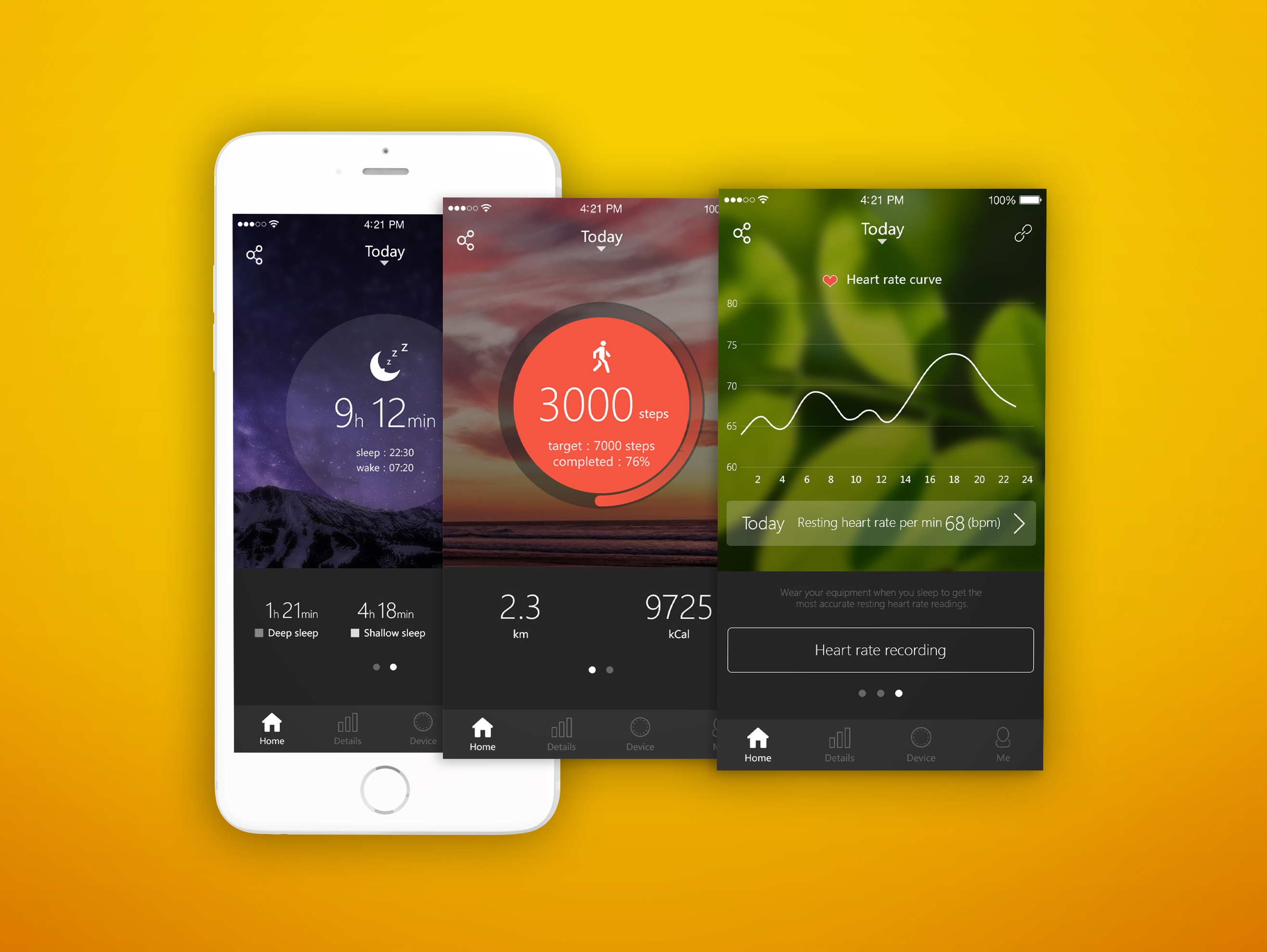 Veryfit app ui展示_好大一条七彩鱼-站酷ZCOOL