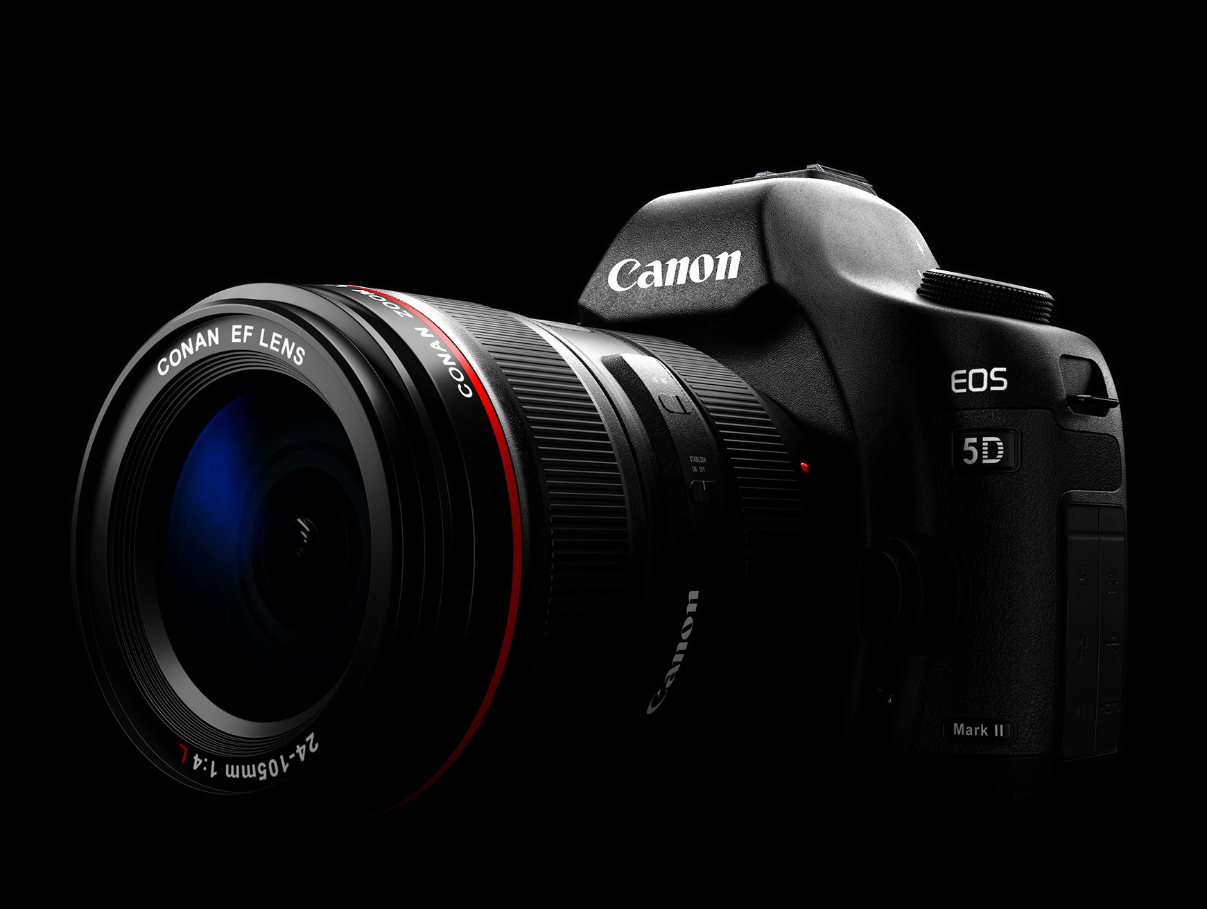 佳能5D Mark II效果图_AS香蕉君-站酷ZCOOL