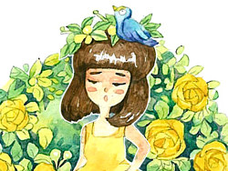 花与爱丽丝_金鱼酱JINYU-站酷ZCOOL