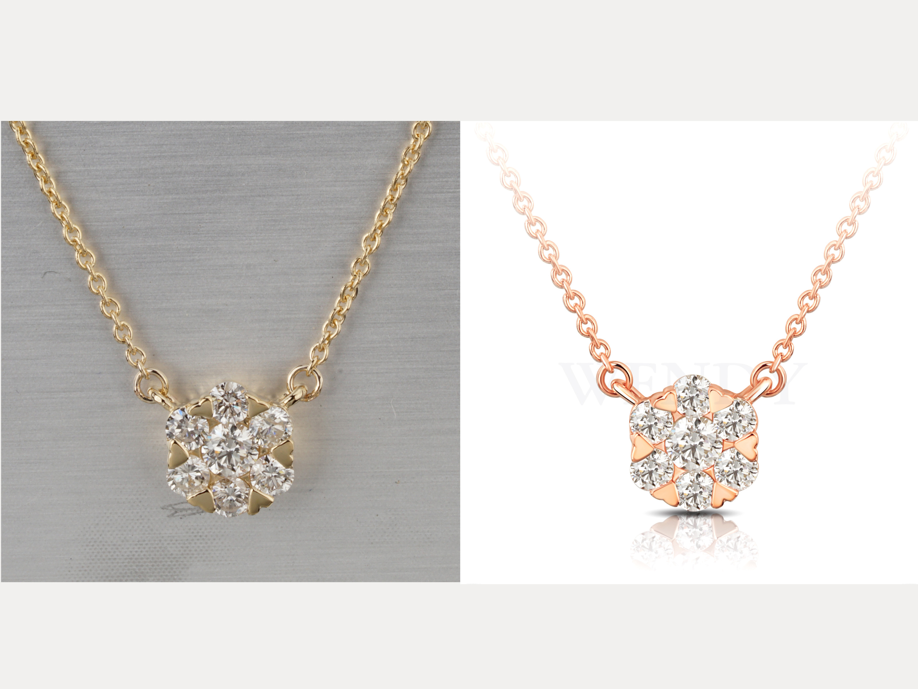 珠宝修图 雪花吊坠_ct2390-站酷ZCOOL