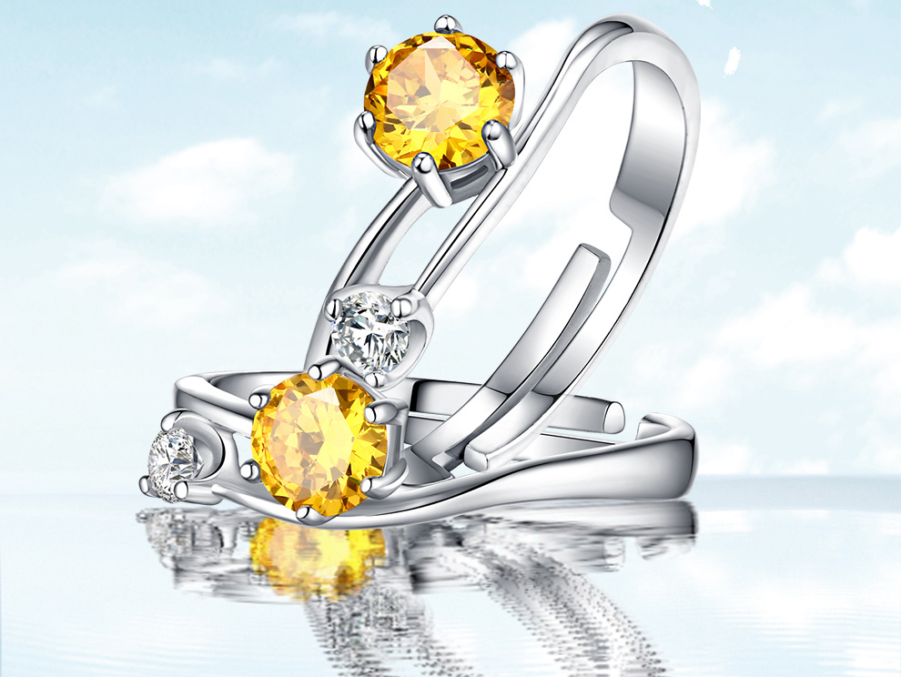 原创作品：黄立方锆-S925银戒指pc详情页_凌聚点设计-站酷ZCOOL