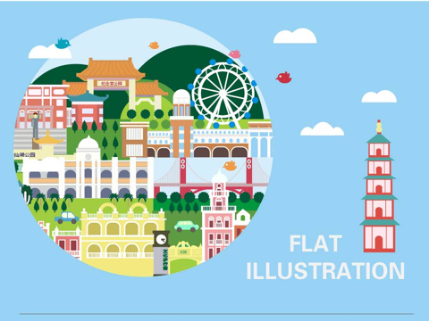 扁平插画_Lychee阿-站酷ZCOOL