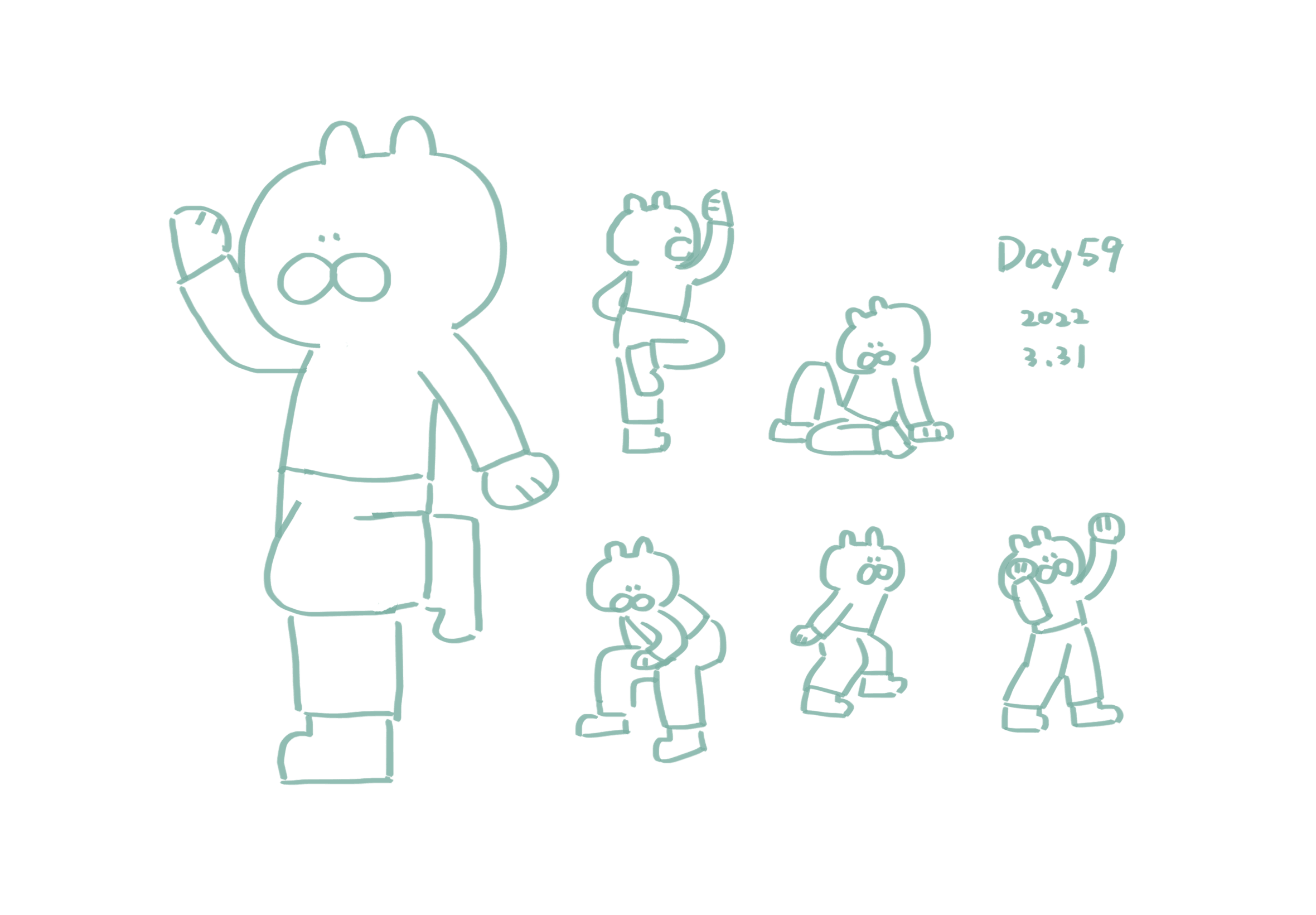 速写挑战day59_好大一颗西瓜籽-站酷ZCOOL