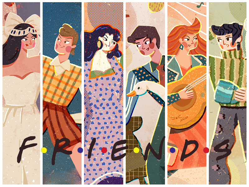 插画 |《老友记》_Littley小歪-站酷ZCOOL