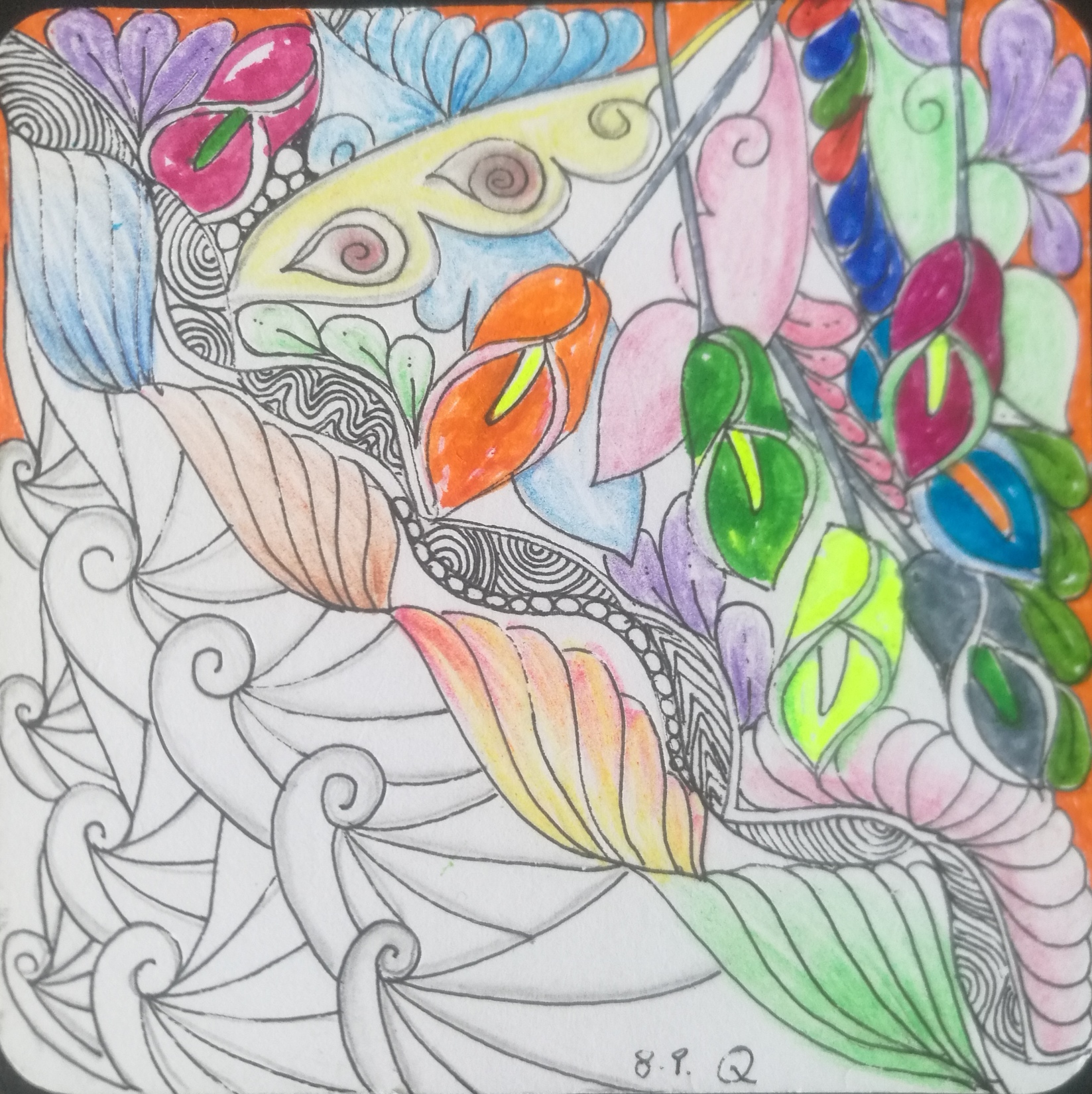 涂鸦禅绕画（256）_空谷幽L-站酷ZCOOL