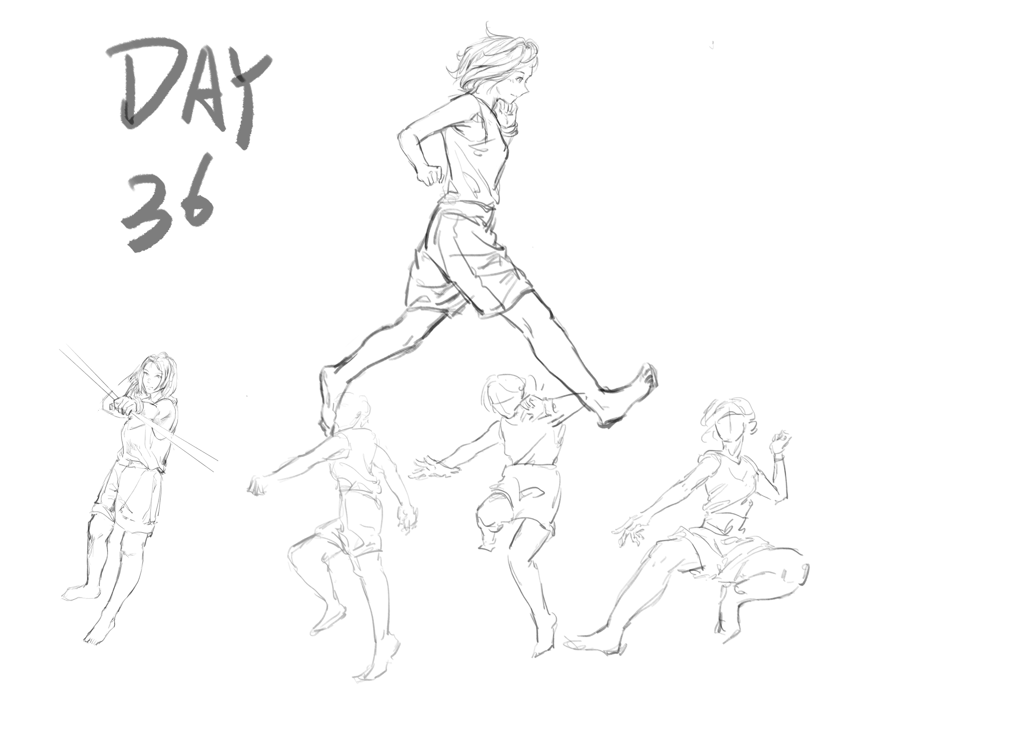 @速写班长#速写60天挑战赛#day36_沙蚕菜菜子-站酷ZCOOL