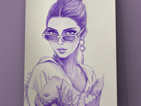 Kendall Jenner_YC777-站酷ZCOOL