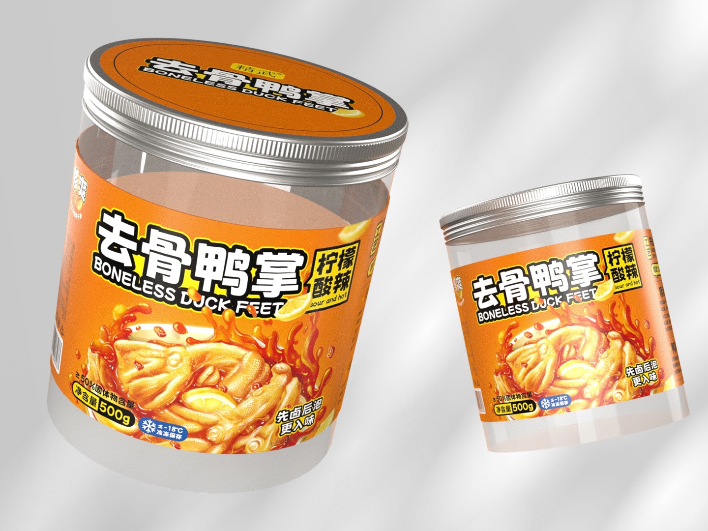 去骨鸭掌包装_xin丶k-站酷ZCOOL