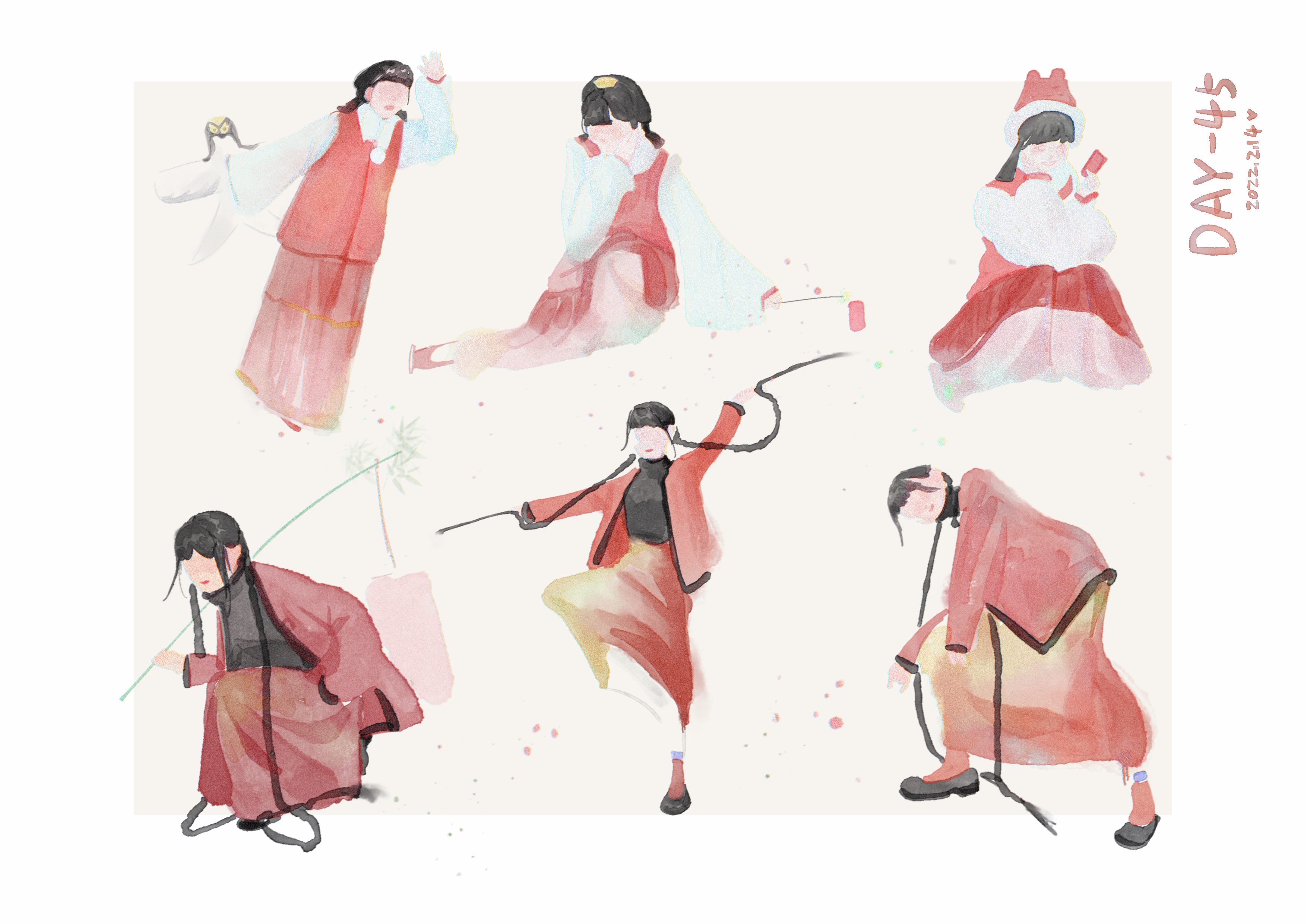 #速写60天挑战赛# @速写班长 day45_迪迪汁-站酷ZCOOL