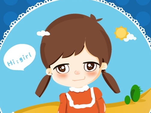 hi，女孩_xzzlwj-站酷ZCOOL