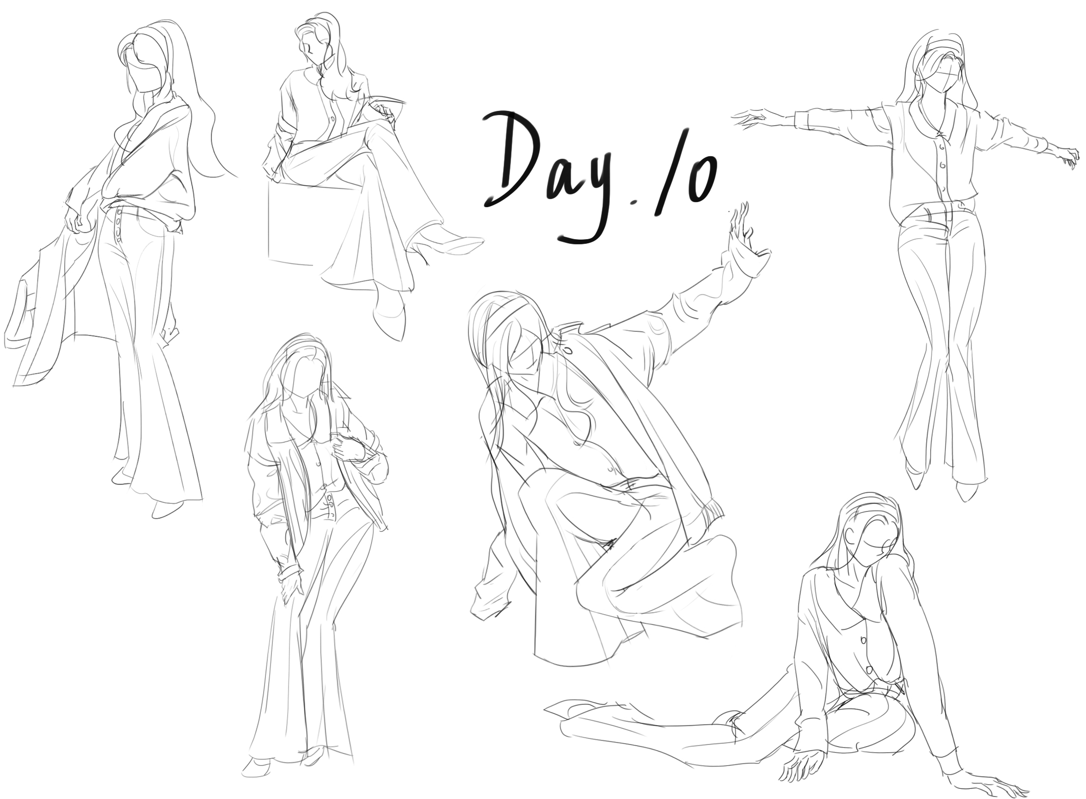 #速写60天挑战赛# day10 @速写班长 _不可食性芒硝-站酷ZCOOL