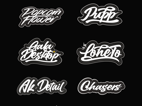 美式字体设计A01矢量图形logo_Dush2-站酷ZCOOL