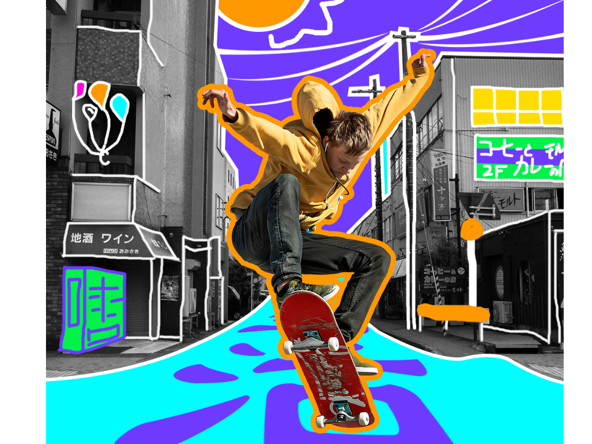 Day.018丨涂鸦风格海报设计方法_云云lyp-站酷ZCOOL