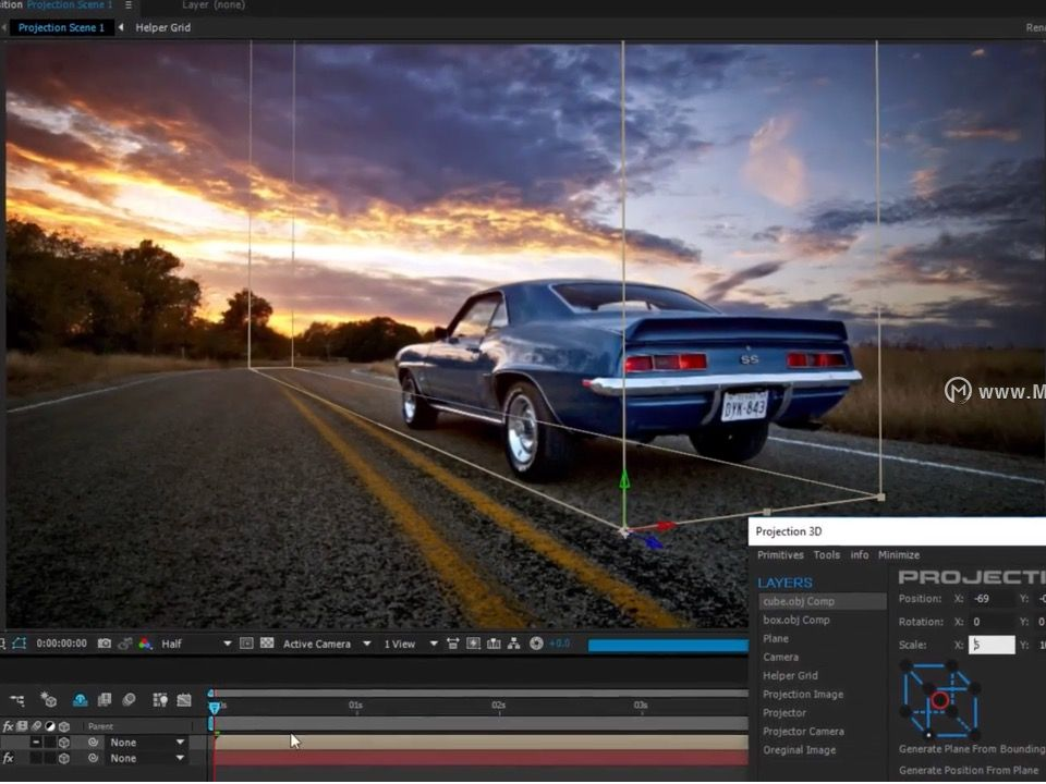 Projection 3D for Mac(AE三维空间投射插件)_醉舞千年杯莫停-站酷ZCOOL