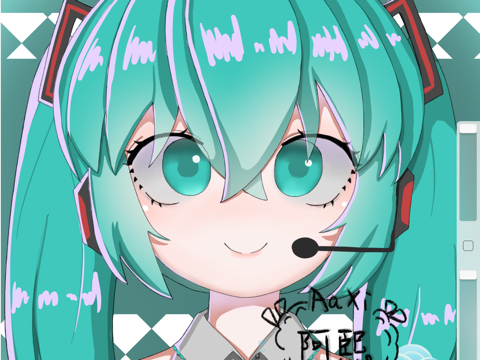 是miku酱！！_阿熙就是我-站酷ZCOOL