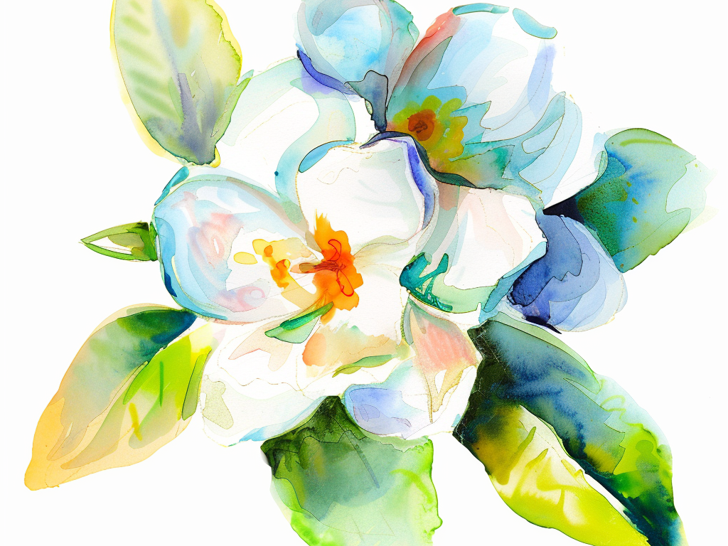 水彩花卉叶片_Ann_Jo-站酷ZCOOL