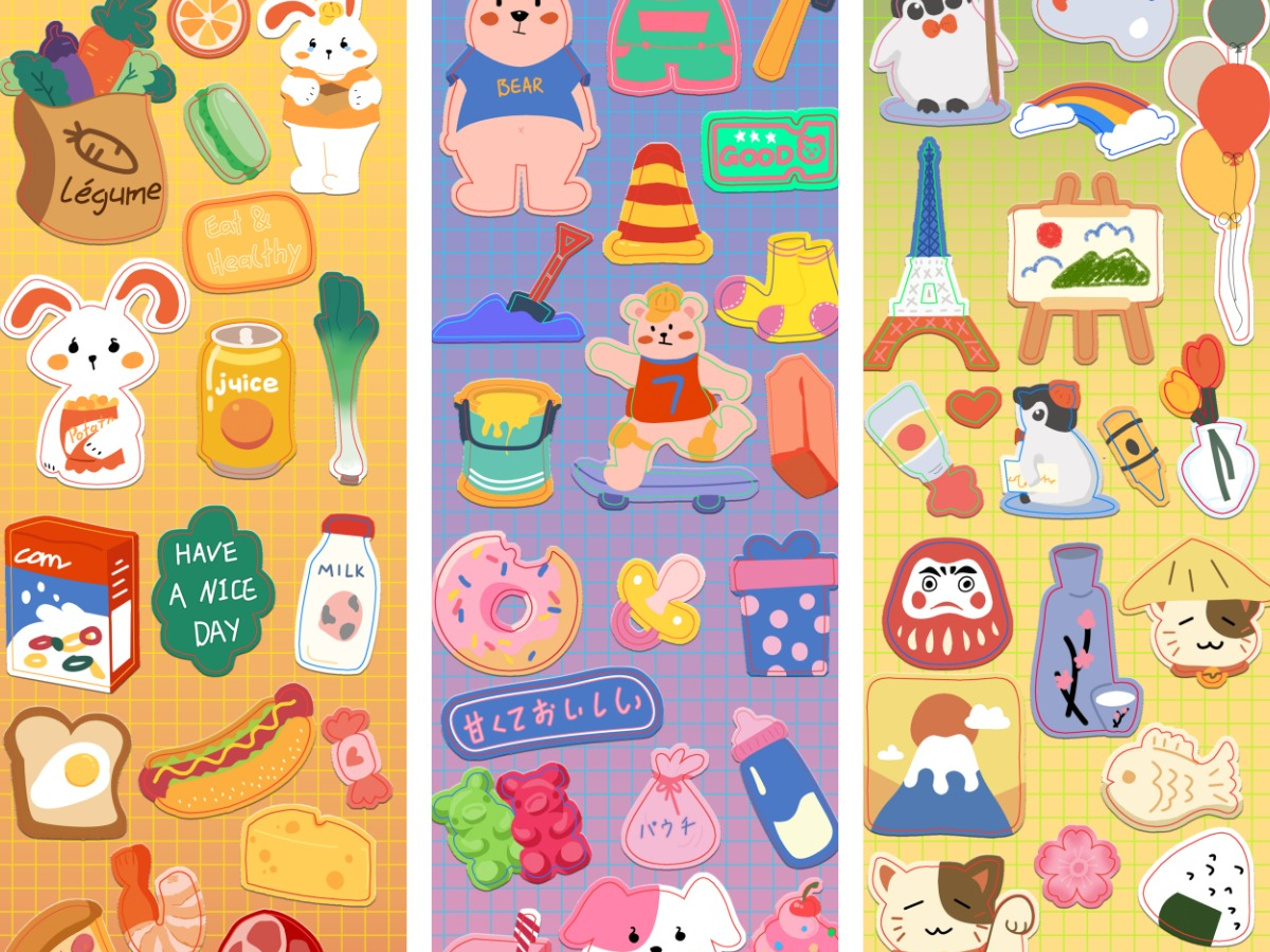 pop贴纸_二呱头-站酷ZCOOL