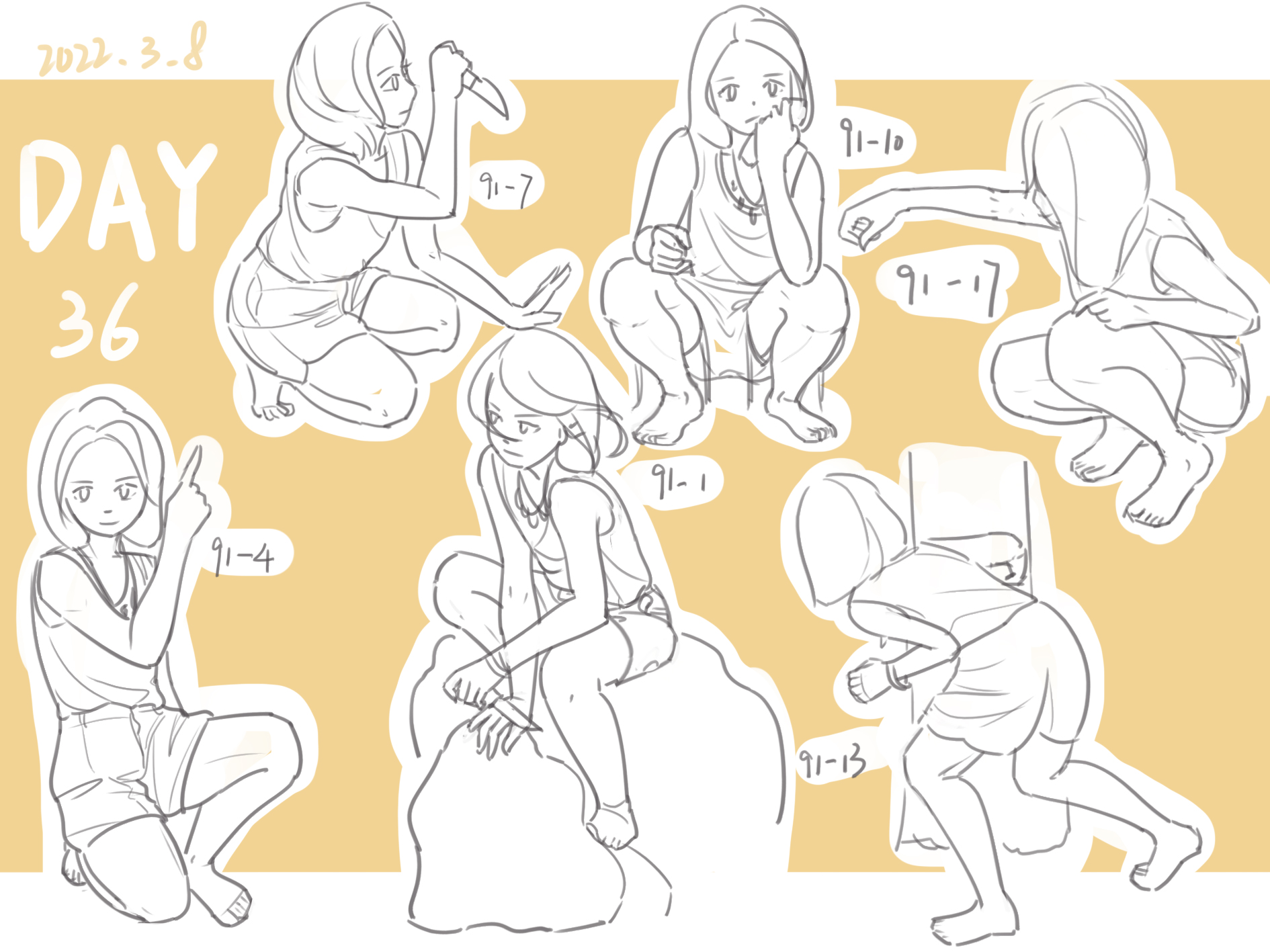 速写day36_sell兔-站酷ZCOOL