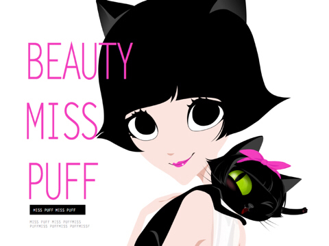 MISS PUFF 原版形象图库设计_XIEYY430-站酷ZCOOL