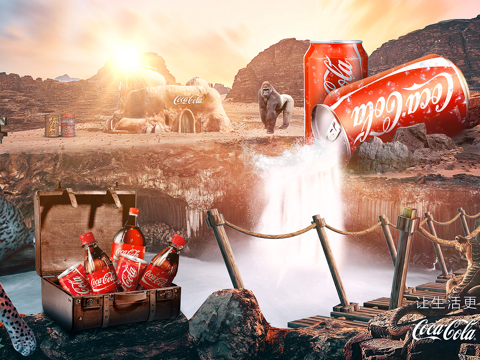 可口可乐视觉海报_cookie饼-站酷ZCOOL