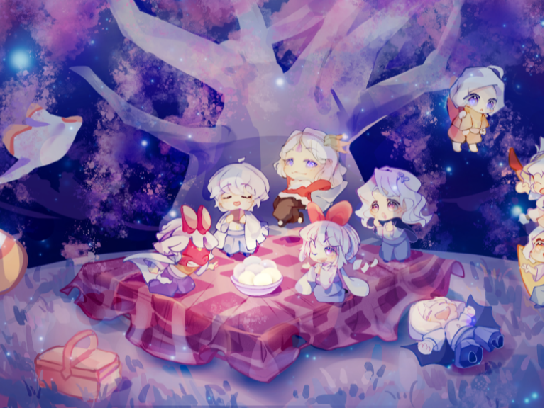 花憩节好友合照_小阿寻9217-站酷ZCOOL