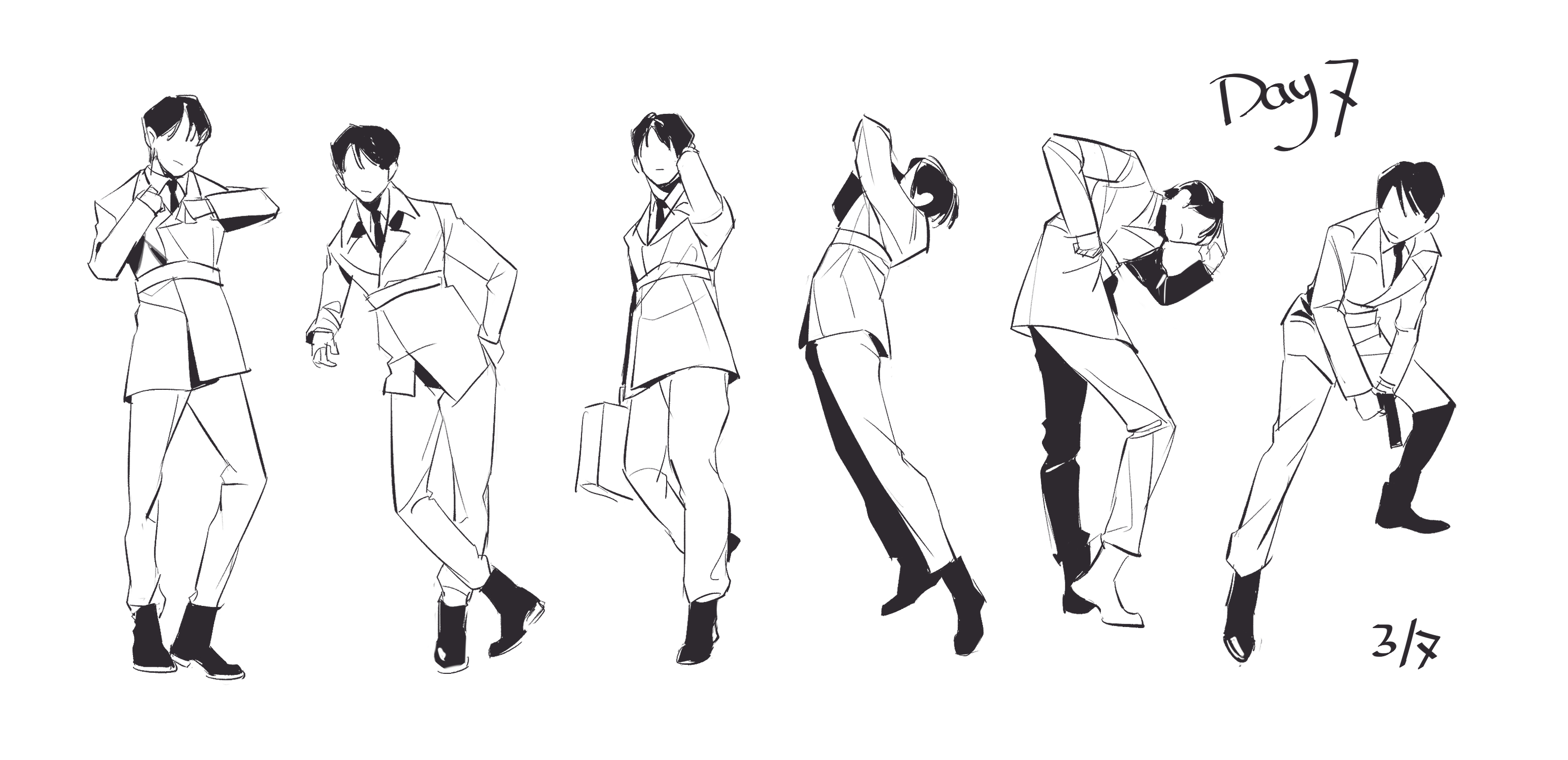 #速写60天挑战赛 d7@速写班长_漠三莫-站酷ZCOOL