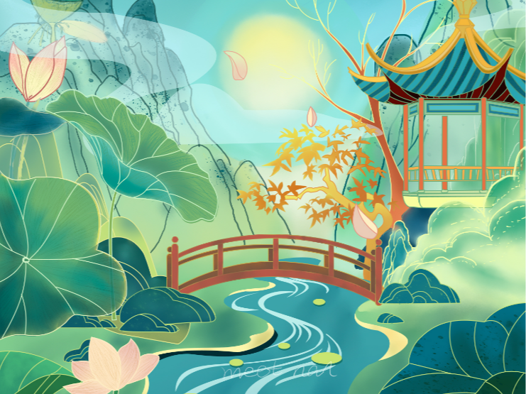 水彩涂鸦之春夏之际_meet_nan-站酷ZCOOL