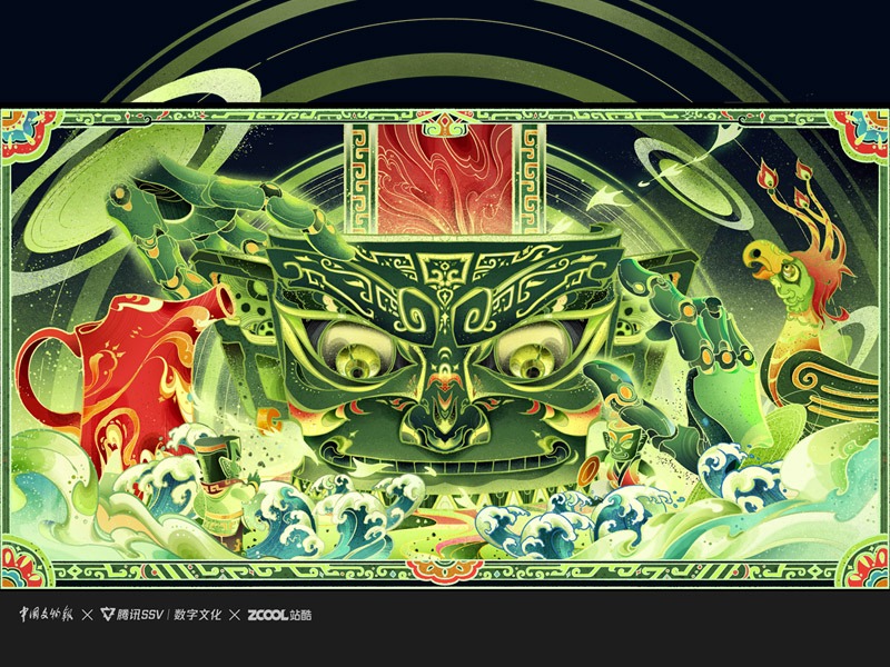 跨越千年的三星堆-古物焕新Young_西豆Xido-站酷ZCOOL