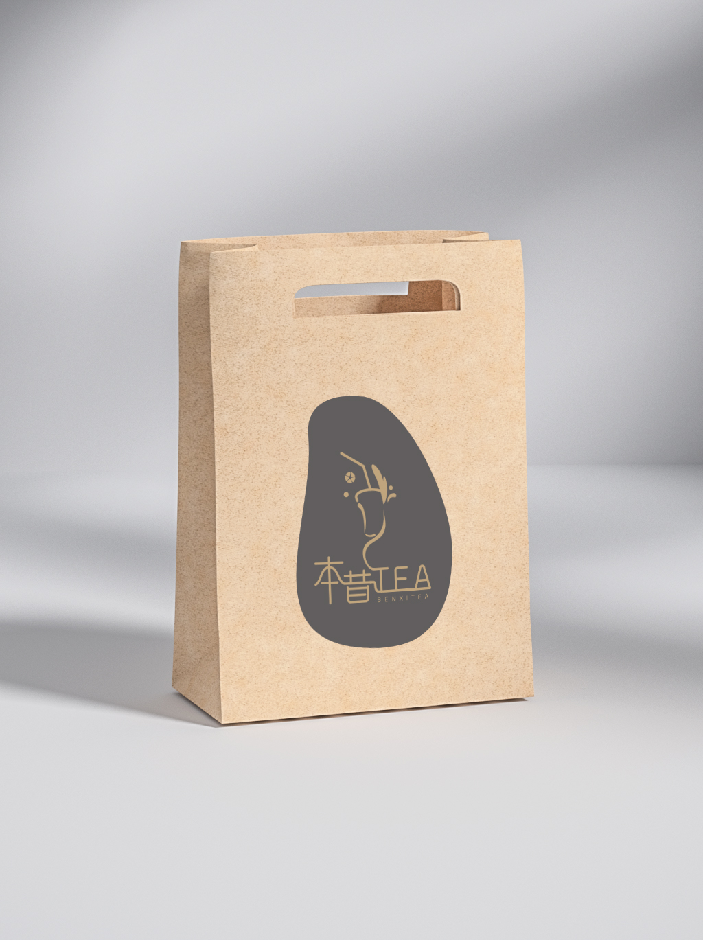 奶茶店形象墙包装袋标签贴纸logo设计_奇彩视觉-站酷ZCOOL