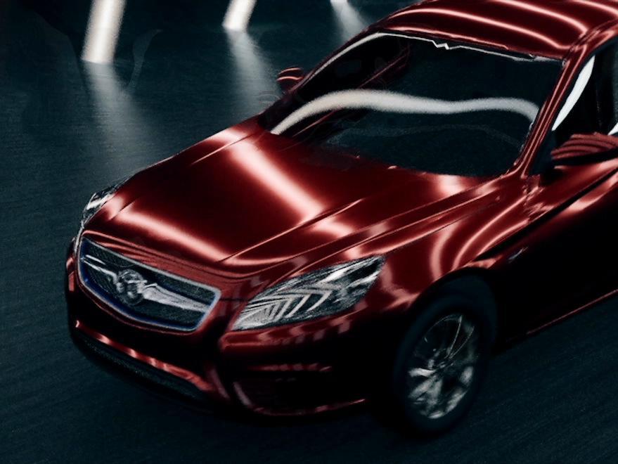 Neon style render car_videoelite-站酷ZCOOL