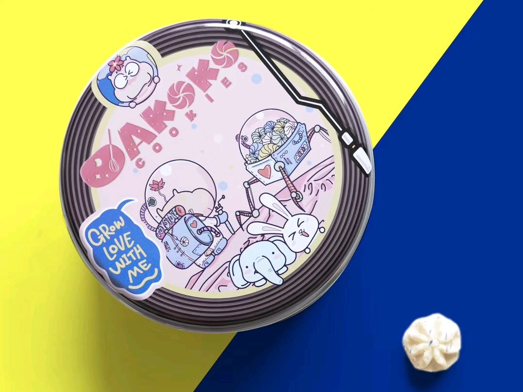 甜品包装设计——忒逗x akoko可以吃的粉红黑胶唱片_小青爱喝雄黄酒-站酷ZCOOL