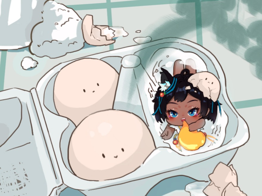 【原创IP设计】Q版—— 果荷包的鸡蛋礼盒_JMEN-站酷ZCOOL