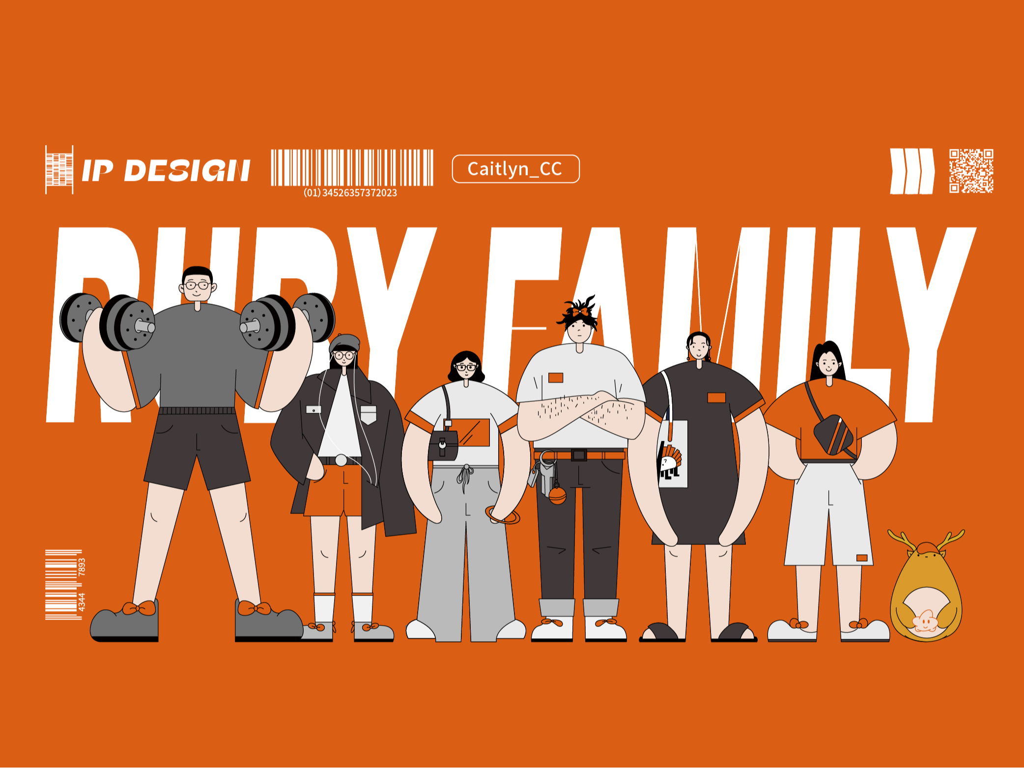 IP设计｜RUBY FAMILY（部分）_Caitlyn_CC-站酷ZCOOL