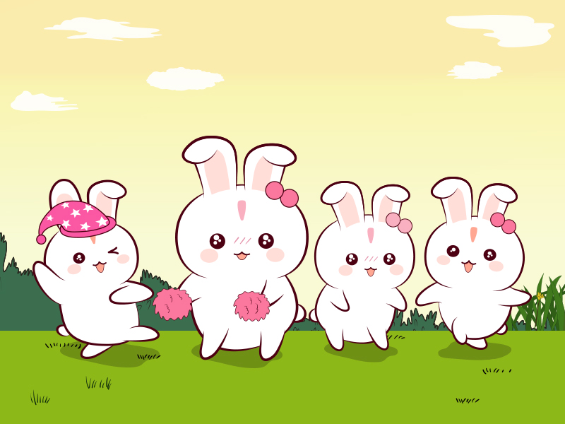 表情包 I 爱兔兔_Heyninger-站酷ZCOOL