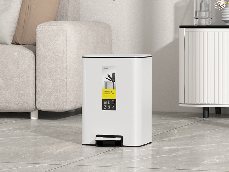 【c4d】ekne-脚踏垃圾桶A款（白色）_sweetfemale-站酷ZCOOL