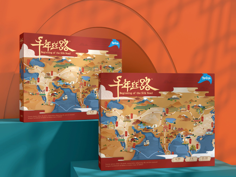 丝绸之路桌游包装设计_阿北_Betty-站酷ZCOOL