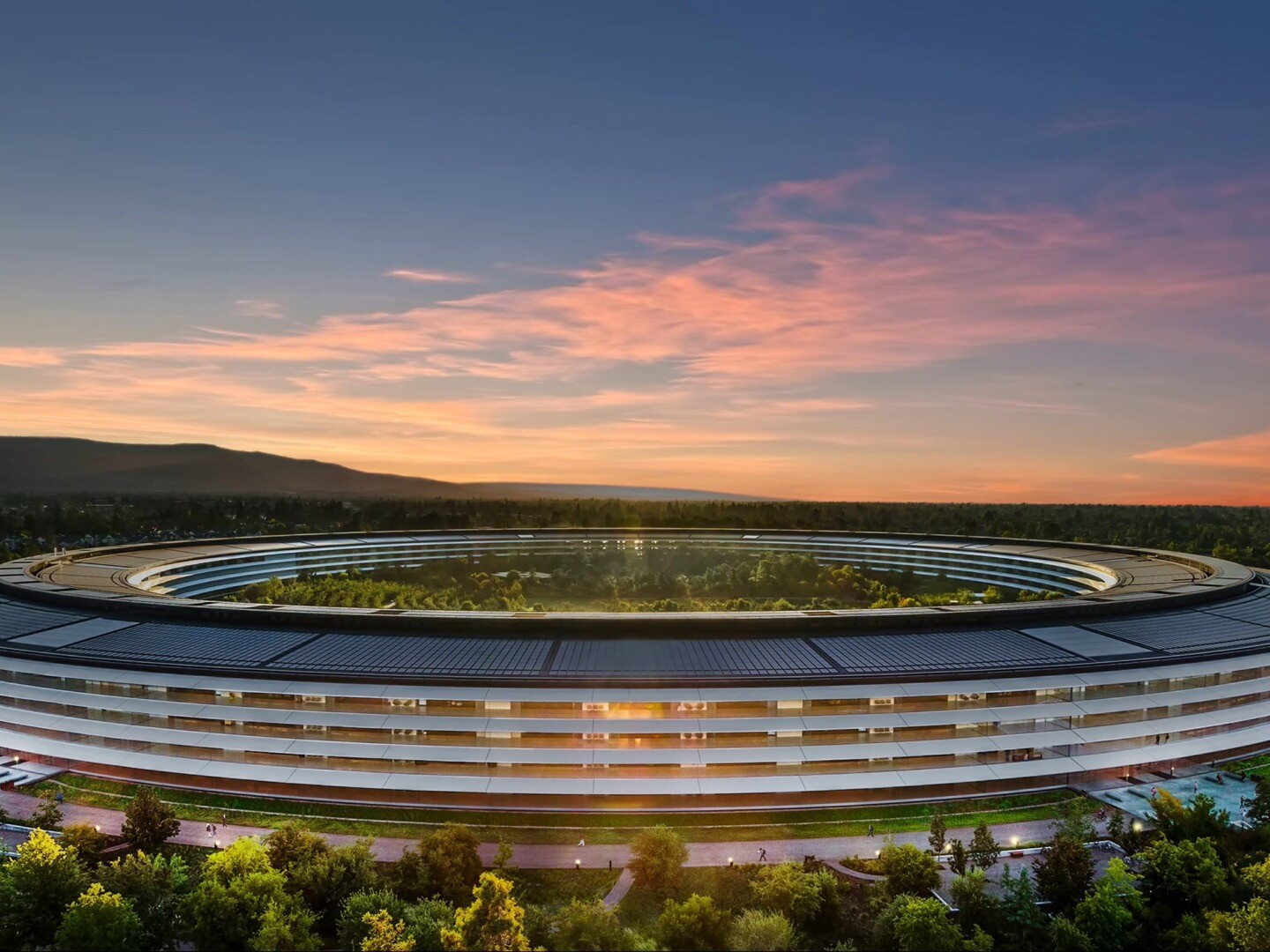 Apple Park苹果总部大楼高清动态壁纸_Mac小美人儿-站酷ZCOOL