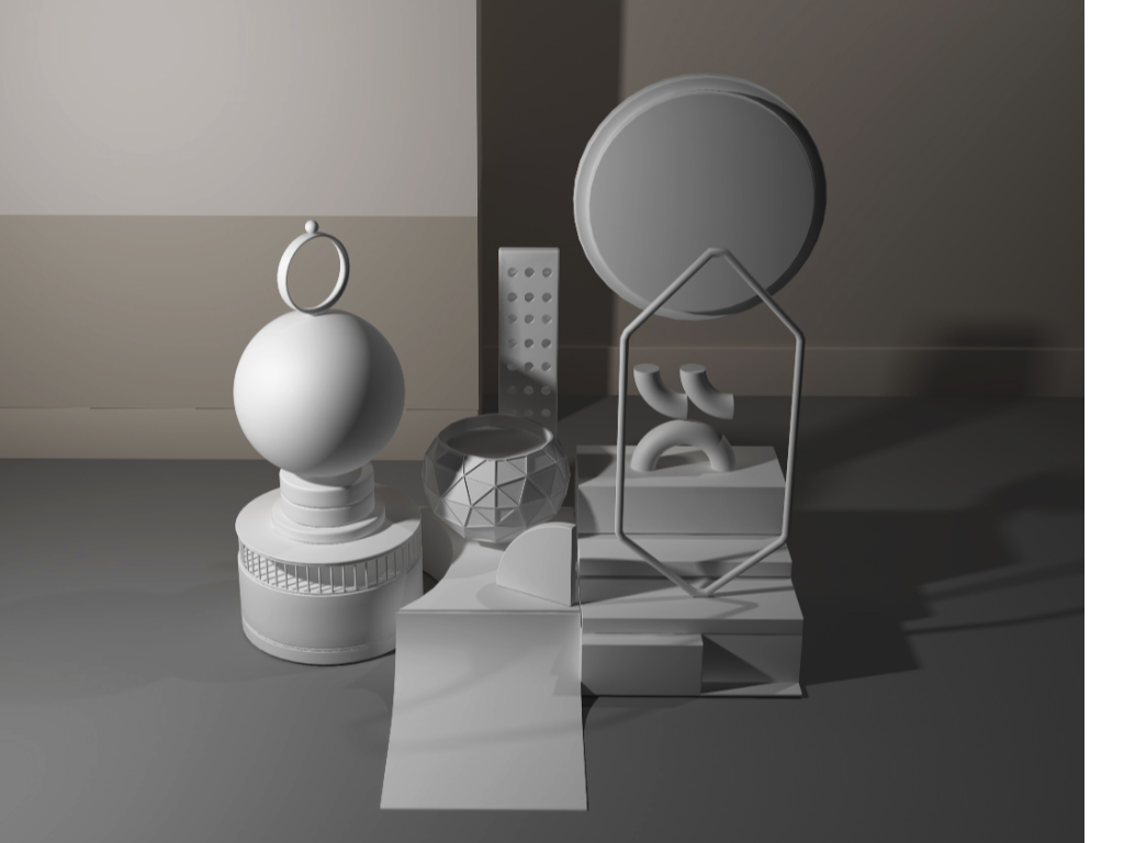 C4D简单小场景02_魏都刺客-站酷ZCOOL