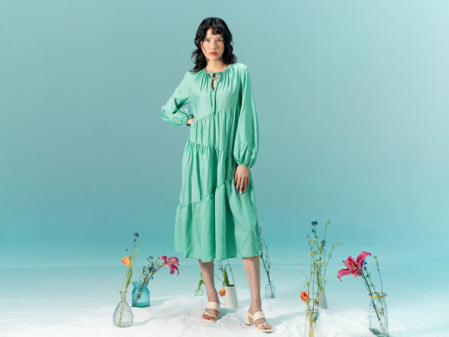 服装拍摄 电商摄影 UR春季女装裙子拍摄look_不只语言-站酷ZCOOL