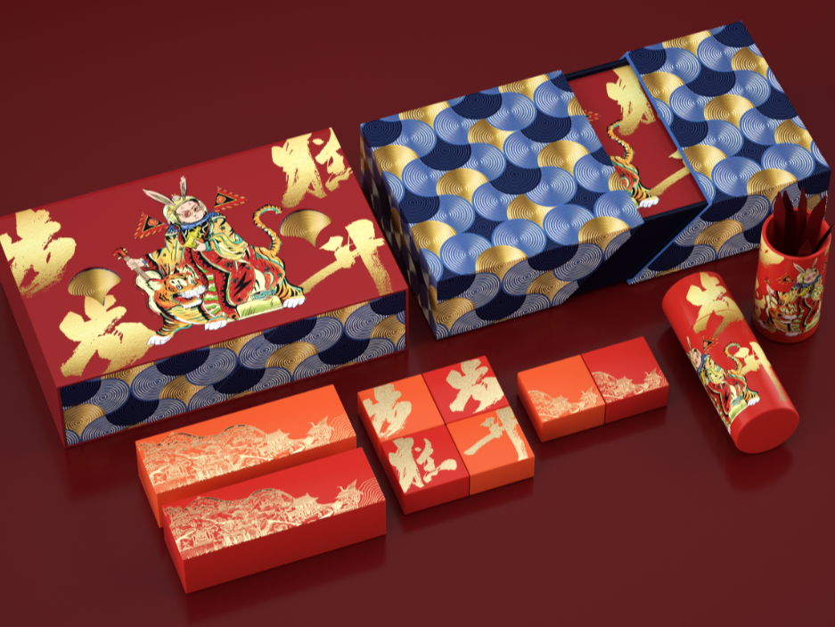 工艺盒包装效果图_健哥哥8884-站酷ZCOOL