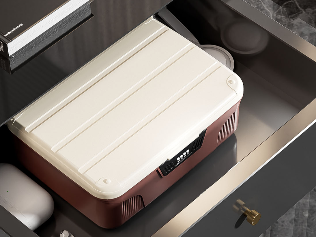 收纳箱渲染带锁密码箱详情页_LU宣-站酷ZCOOL